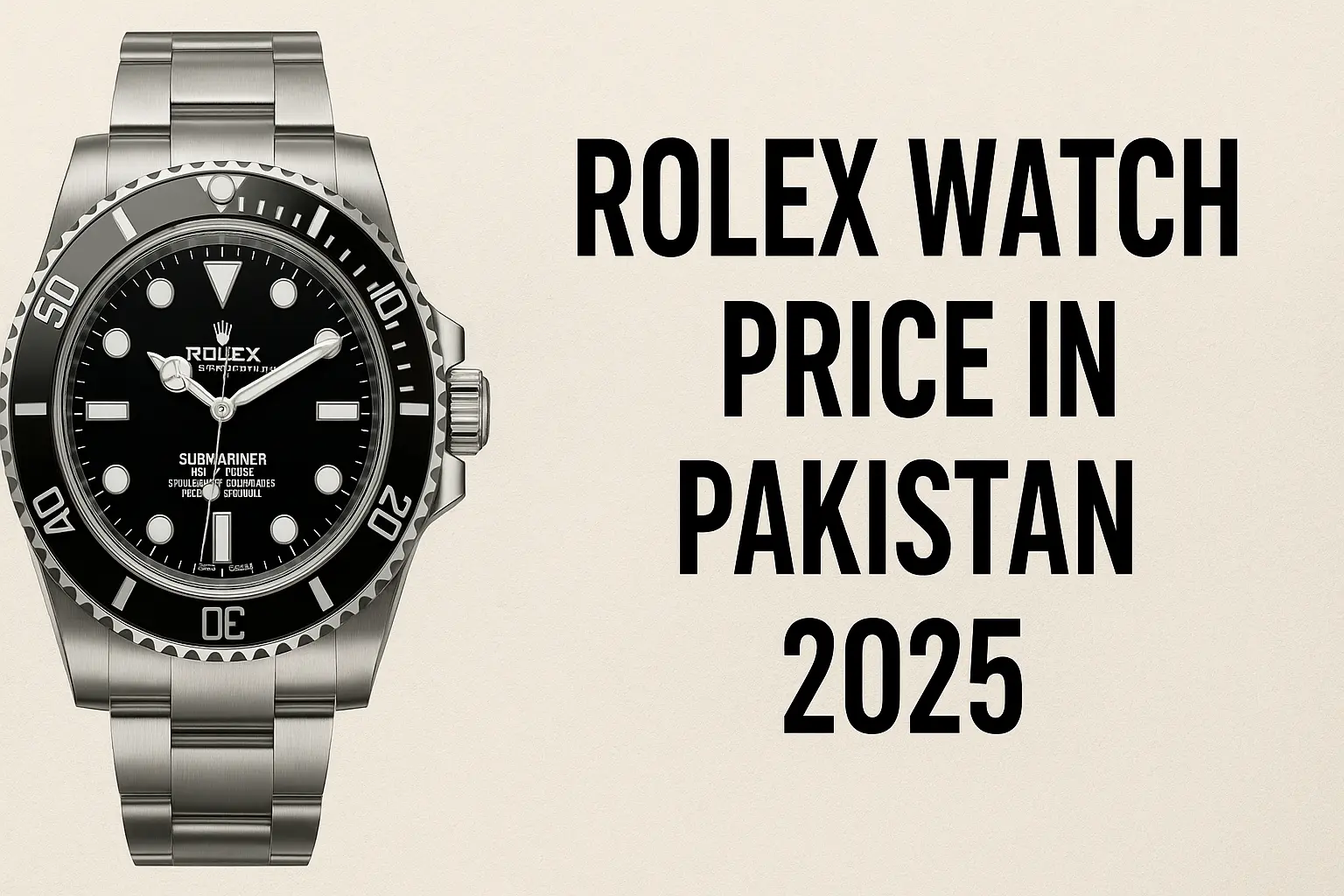 Rolex Watch Price in Pakistan 2025 Latest Models & Buying Guide